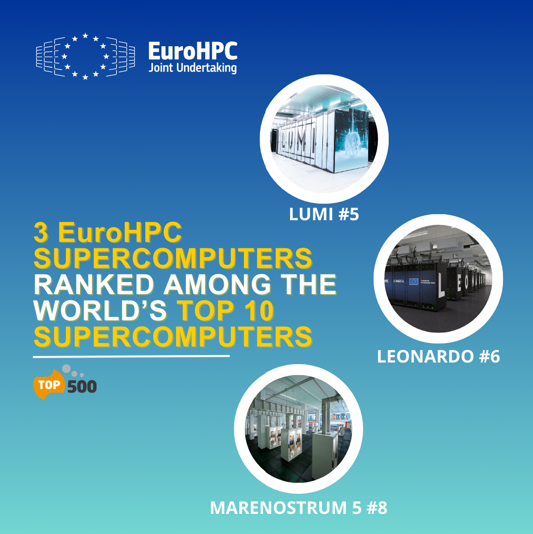3 EuroHPC supercomputers make the global top 10 of the world’s most ... 3 EuroHPC supercomputers make the global top 10 of the world’s most ...